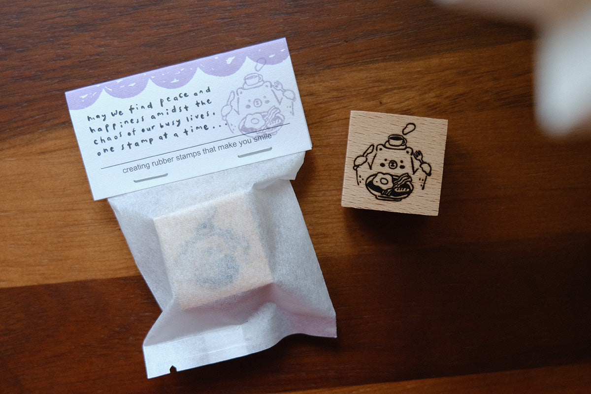 Eileen Tai Rubber Stamp | Foodie Bears Series - Big Breakfast – Happy ...