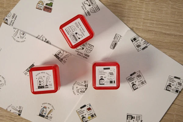 Sanby x Eric Small Things Pre-Inked Stamp - Vol 3: Bottle – Happy Mail ...